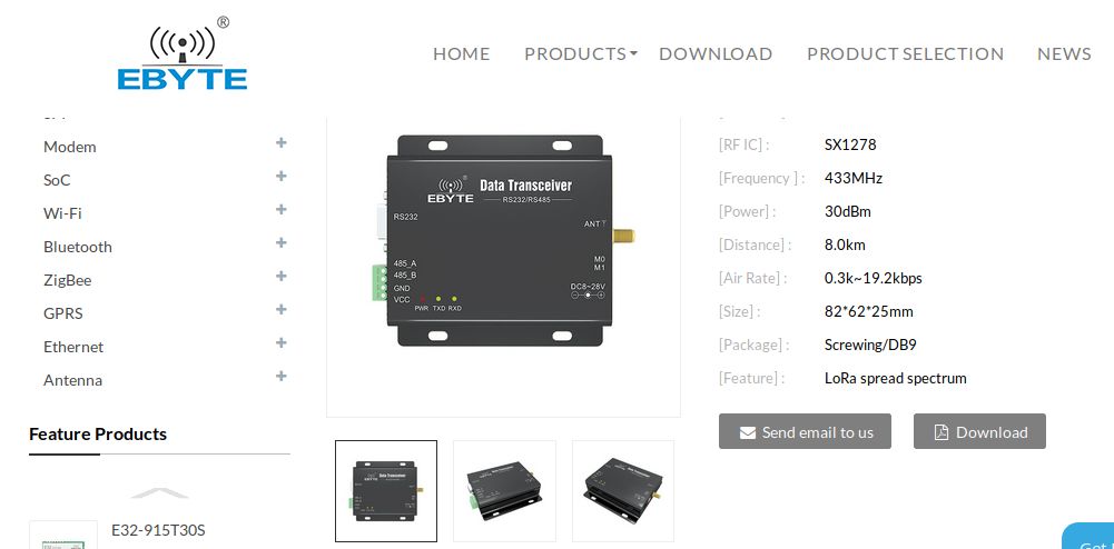 Ebyte E32 Dtu 433l30
