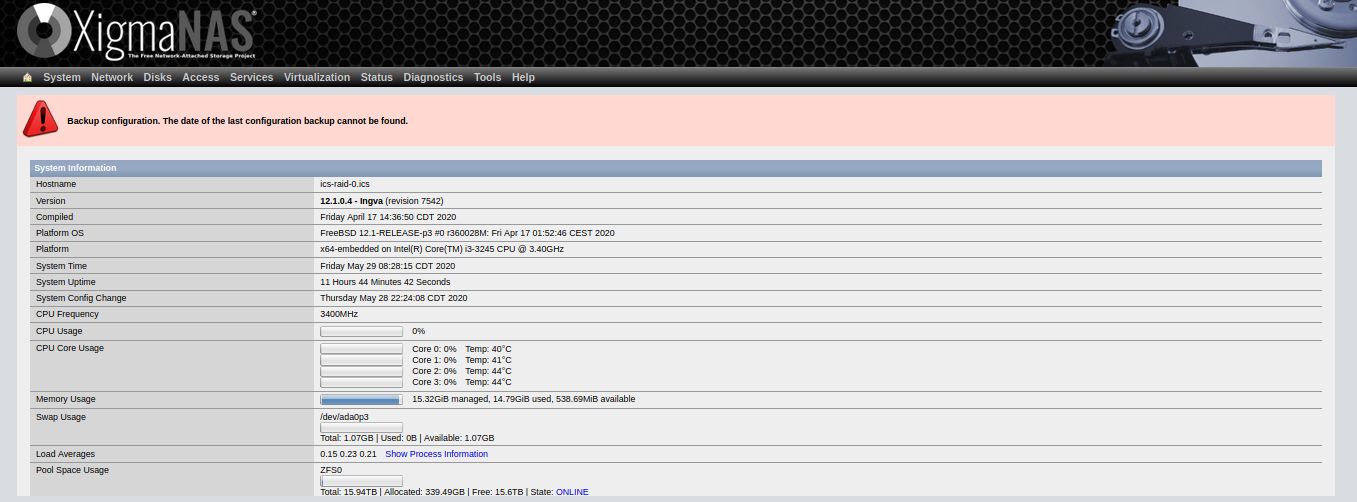 XigmaNAS | CocoonTech.com